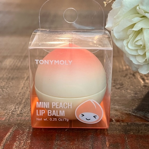 TONYMOLY | Makeup | New Tonymoly Mini Fruit Lip Balm In Peach | Poshmark